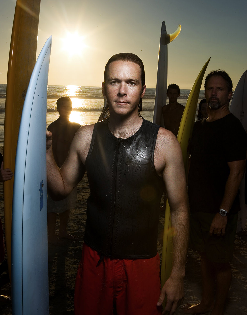 Surfer Devon Howard{{by advertising photographer Michael Grecco ...